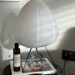 Three Tiered Rice Paper Table Lamp, Japanese Style Tripod Desk Lamp ...