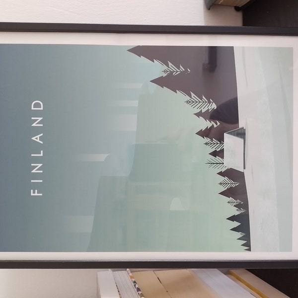 Finland Print Poster | Lapland Wall Art | Finland Travel Poster ...