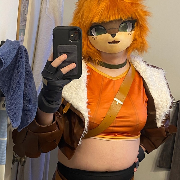 Custom Color Fursuit Scarf, Furry Neck Cover, Kigurumi Neck Bib, Faux ...