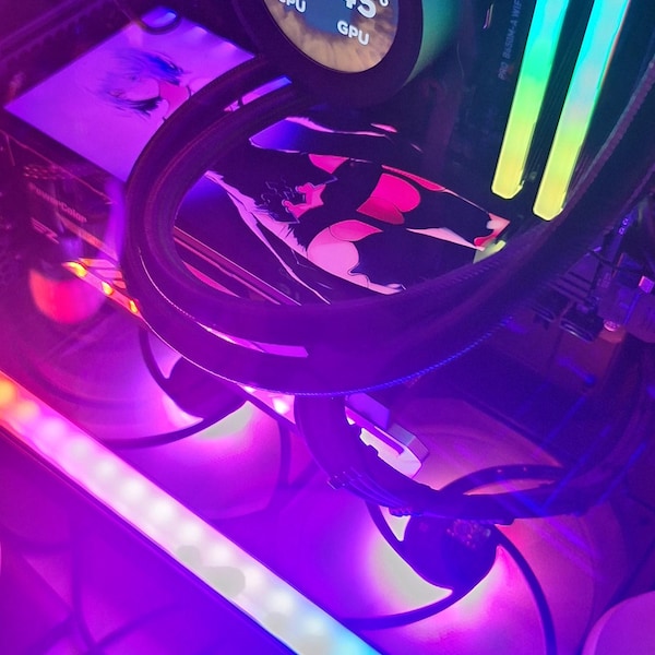Custom Rgb Pc Case Light Decoration Board Panel Water Cooling Pc Decor ...