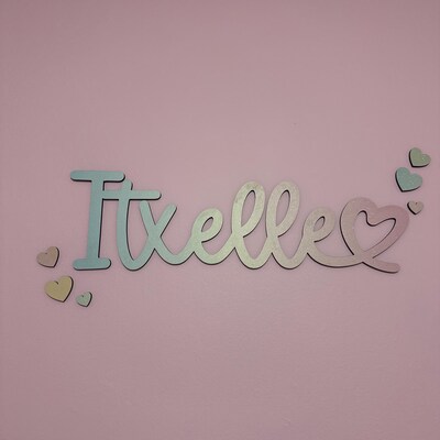 Cute Wooden Sign With Custom Name Personalized Letters With Star, Baby ...