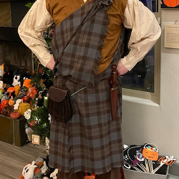 Highland Kilt Shirt - the Celtic Croft - Rustic Highland Kilt Shirt - Etsy