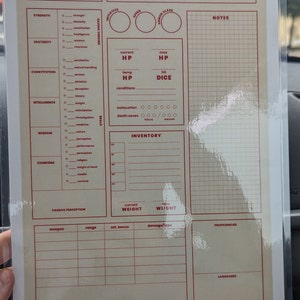 Star Princess Dnd 5e Character Sheets PDF Printables - Etsy