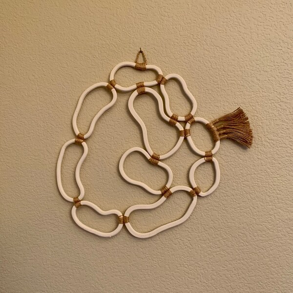 Made to Order Ceramic Link Chain Wall Hanging: Boho Wall Sculpture - Etsy