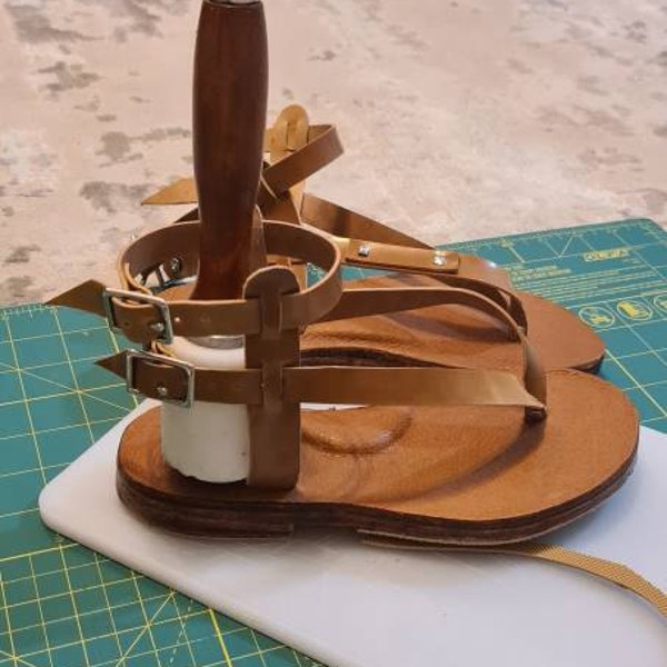 PDF Leather Sandals Pattern in 2 Sizes 38EU and 42EU Size / Leather ...