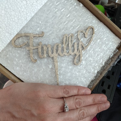 Finally Cake Topper,wedding Cake Topper,custom Cake Topper,personalized ...