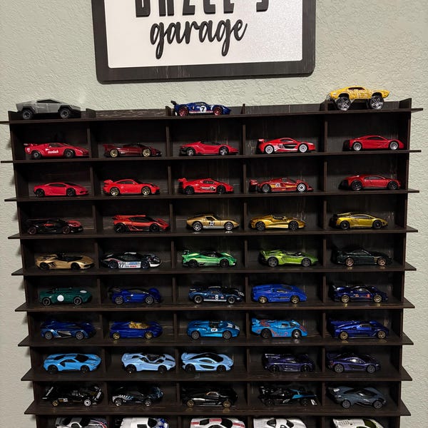 BLACK Toy Car Display Case for 100cars|matchbox Car Storage|toy Car ...