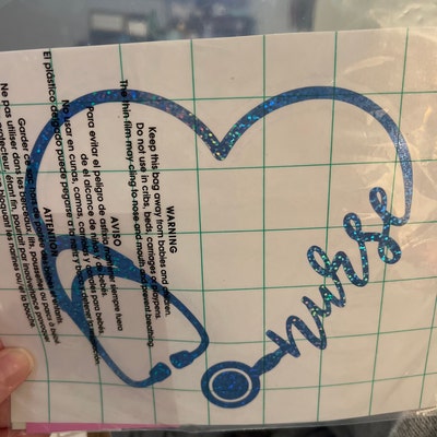 Nurse Heart Decal, Nursing Decal, Nurse Sticker, Glitter Decal, Nurse ...
