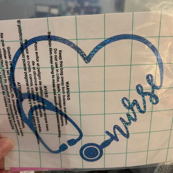 Nurse Heart Decal, Nursing Decal, Nurse Sticker, Glitter Decal, Nurse ...