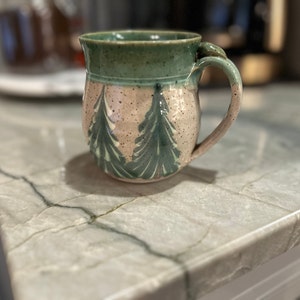 Winter Tree Ceramic Coffee Mug - Etsy