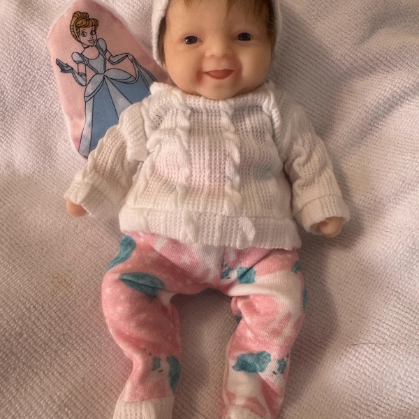 7" Inch Doll Clothes Outfit Mini OOAK Polymer Clay Baby Dolls Reborns ...
