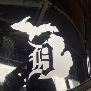 Detroit D Michigan Vinyl Car Window Decal Sticker *buy 2 and Get a ...