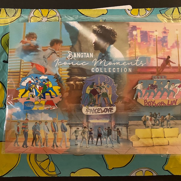 Choreo Set! | 3 BTS Pins - DNA, Fake Love, Boy With Luv | Bangtan ...