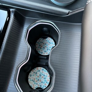 Floral Car Coasters Spring and Summer Collection Car Coasters Set of 2 ...