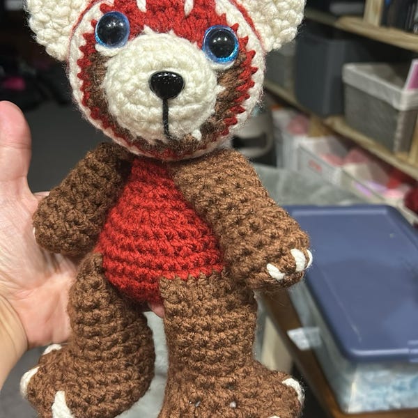 Crochet Red Panda Pattern - Amigurumi Red Panda Pattern – Panda Diy Toy ...