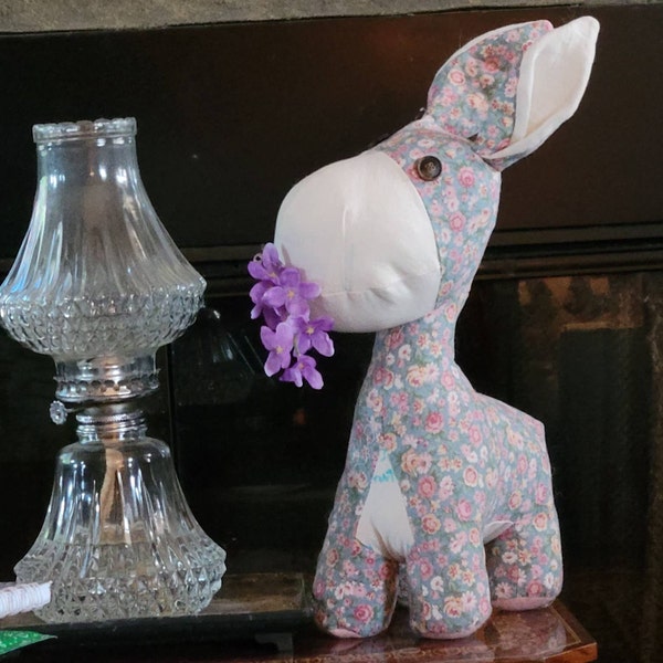 Stuffed Animal - Donkey | Burro PDF Sewing Pattern & Tutorial | Fabric ...