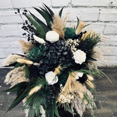 SPICED SEPTEMBER: Rustic Boho /burnt Orange/ivory Sola Wood Flowers ...