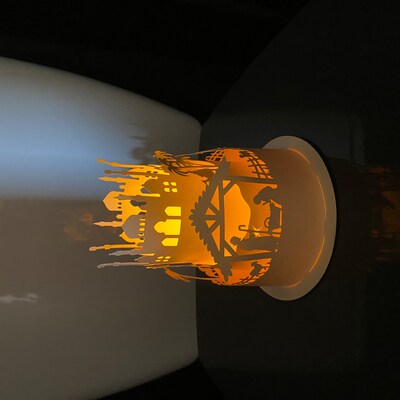 Love Family Heart Paper Cutting Lamp 3D Shadow Box Light Box Template ...