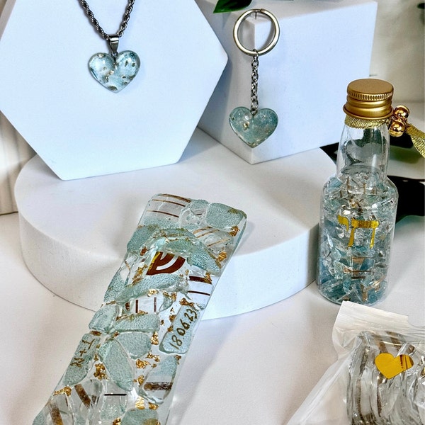 Wedding Glass Mezuzah, Personalized Jewish Gift, Jewish Keepsake ...