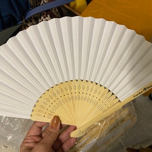 Custom Paper Fans on Handle and Fan Face. Printed Paper Fans - Etsy