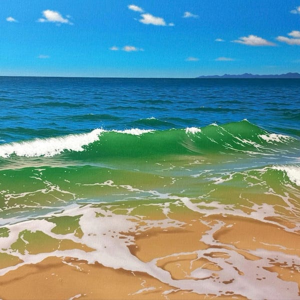 Big Wave Painting, Seascape Original Oil Painting, Ocean Artwork ...