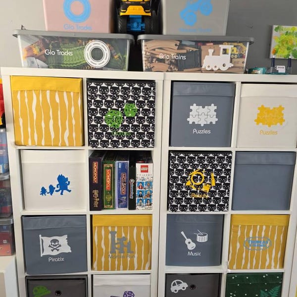 Toy Storage Decals | Toy Labels | Toy Box Stickers | Self-adhesive ...
