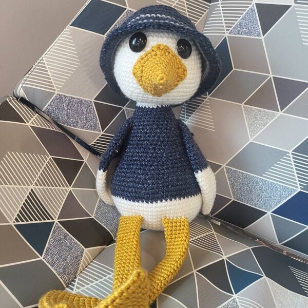 Easy Pattern Crochet Goose With Long Legs Goose Amigurumi PDF Crochet ...
