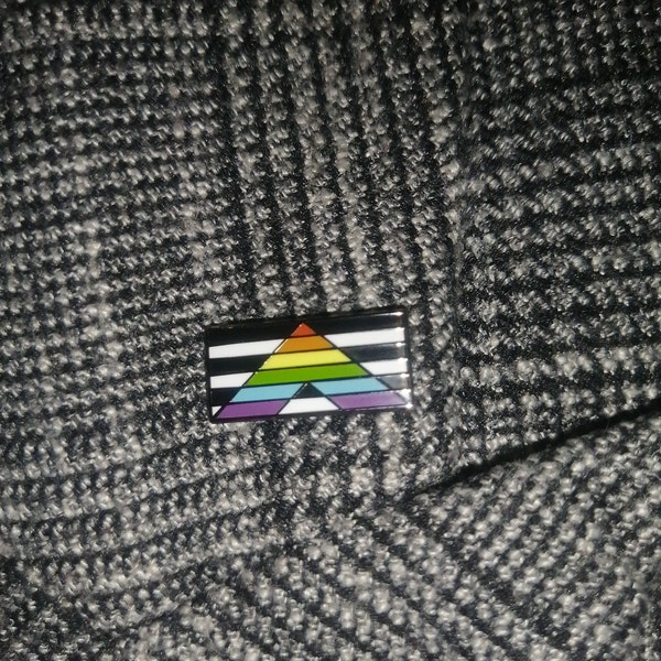 LGBT Ally Flag Pin — Enamel Badge Gay Pride Lapel Straight Sticker ...