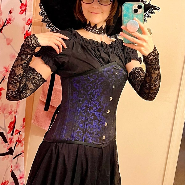 Renaissance Midriff Blouse Plus BOHO Steampunk Belly Dance Wench Pirate ...