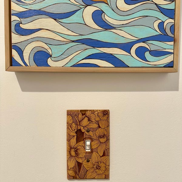 Hand Painted Tarot Card Light Switch Cover the Lovers VI Lightswitch ...