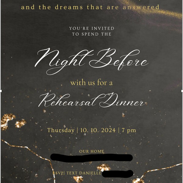 Starfall (ACOTAR Inspired) Party Invitations: Wedding, Bridal Shower ...