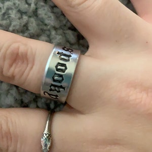 Spooky Ring, Halloween, Horror, Goth Ring, Halloween Ring, Aluminum ...