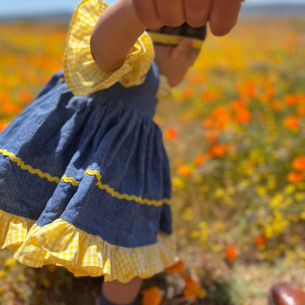 Girl Western Dress, Country, Pageant, Denim Wear, OOC, Outfit, Set, Red ...