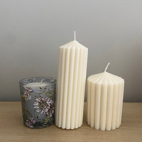Huge Knot Candle | Knitted Candle |big Interwoven Knit Pillar Candles ...