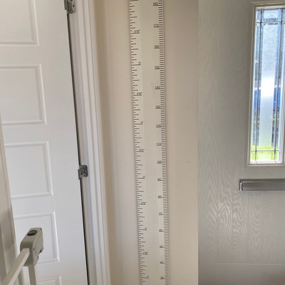 Wooden Ruler Height Chart 6'6, Personalised, Giant Kids Growth Chart ...