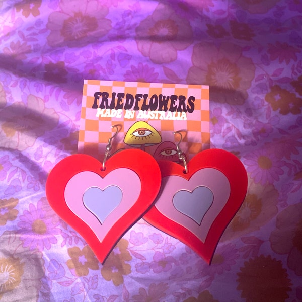 MONOCRHOME VORTEX 1960S Inspired Earrings - Etsy