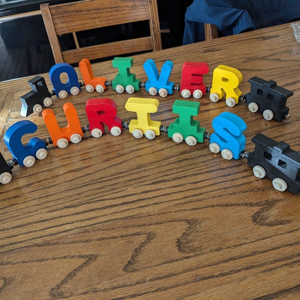 Build Your Own in Khaki Colors. Personalized Wooden Magnetic Alphabet ...