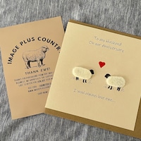 Happy Easter Card Sheep Easter Card Handmade Personalised - Etsy UK