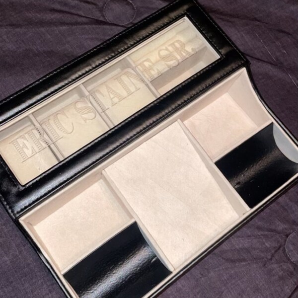Leather Catchall, Mens Dresser Organizer, Personalized Valet Tray ...