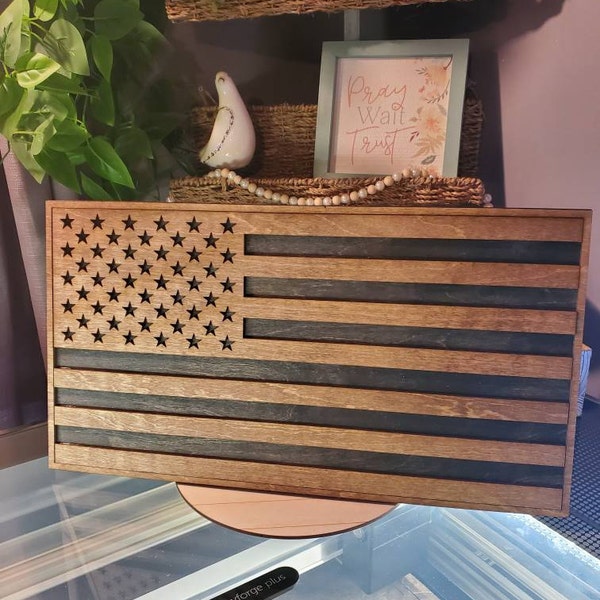 American Flag USA - Cnc or Laser Digital File - Dxf, Svg, Ai - Etsy