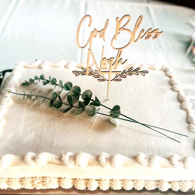 Silver Wedding Cake Topper Personalized Wreath Wedding Cake - Etsy