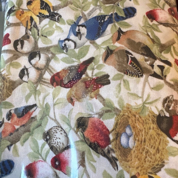 Beautiful Birds Fabric | Song Bird Fabric | Birds Fabric | Bird Fabric ...