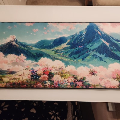 Ghibli Inspired Magical Forest Desk Mat Mousepad for Gamers - Etsy