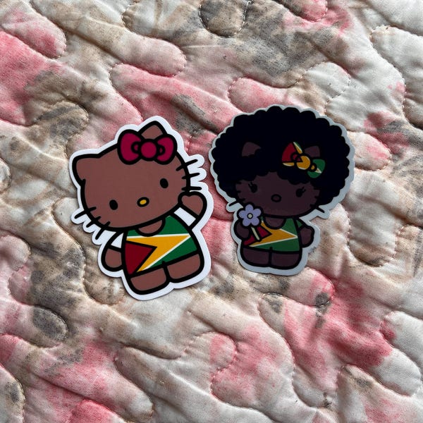 Jamaica Cat Vinyl Sticker - Etsy