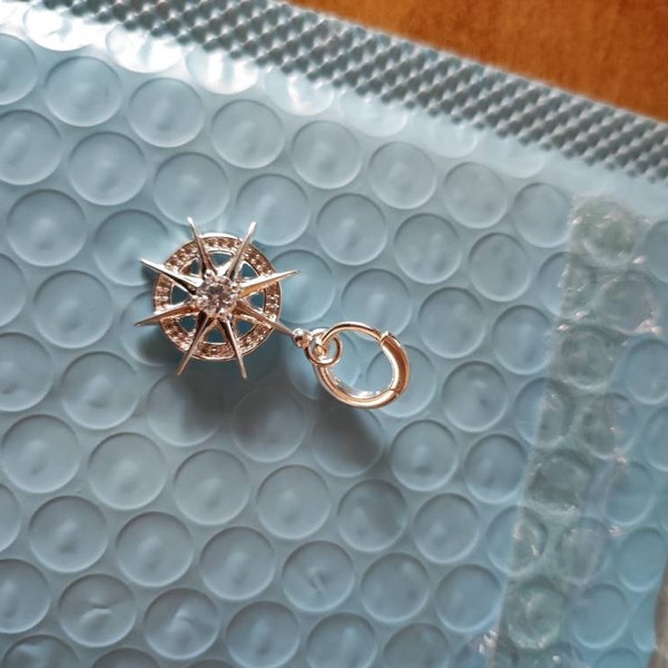 Baldurs Gate 3 Gale Earrings 1:1 Replica 925 Silver With Sparkling Gem ...