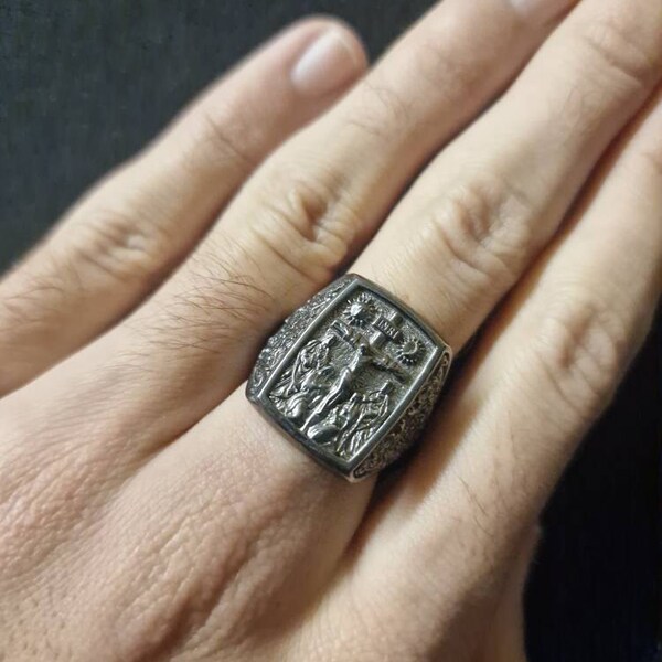 Hospitaller Maltese Cross Templar Symbol Ring 925 Sterling Silver ...