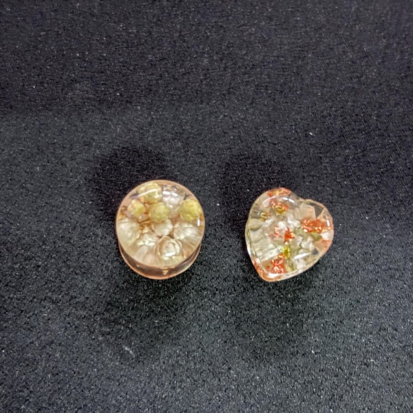CUSTOM PLUGS Made for You Custom Ear Gauges and Tunnels Floral Plugs ...