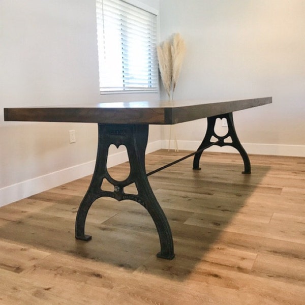 Cast Iron Dining Table Legs, Desk Base, Industrial Design, Trestle - Etsy