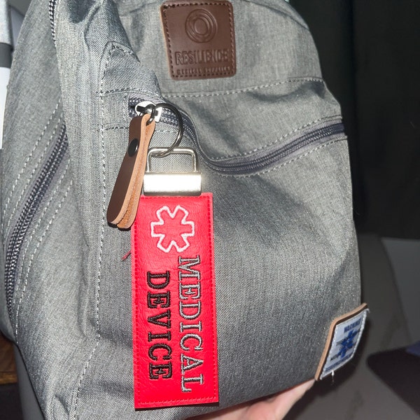 Medical Alert Keychain Charm Tag Custom Medical Key Charm Tag Asthma ...