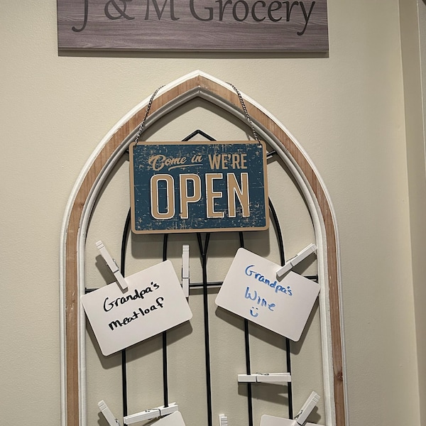 Open Closed Sign Board for Shop | Vintage Look Open Closed Sign | Open ...